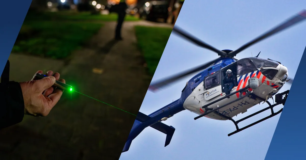 Levensgevaarlijk: 'politiehelikopter beschenen met laserlampje in ...