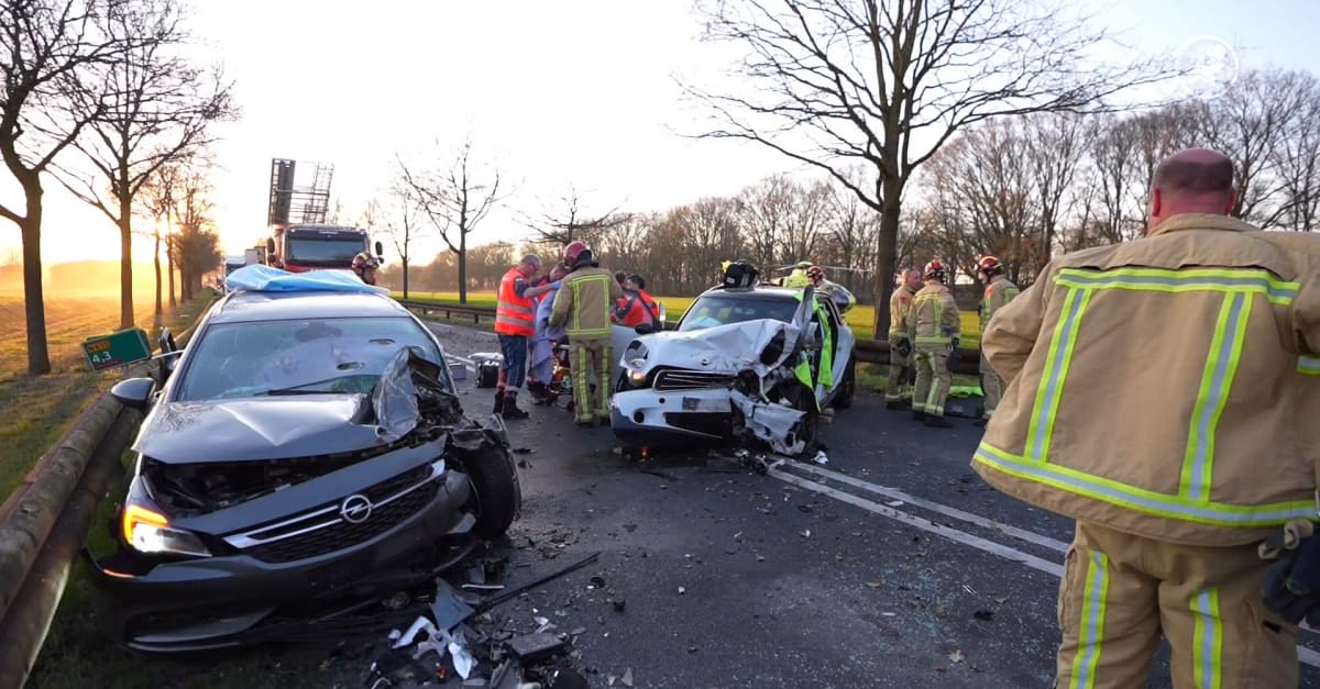 Hond overleden en meerdere gewonden na botsing op N615 in Lieshout | Hart van Nederland