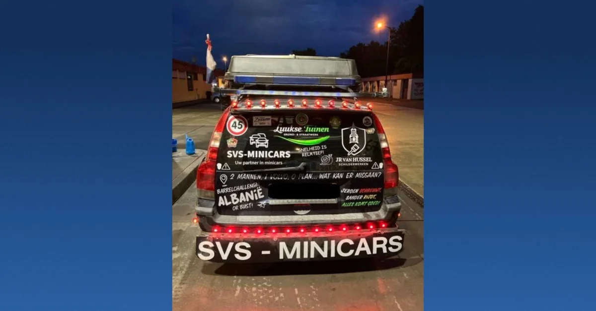 Nederlandse Volvo met zelfgemaakt zwaailicht gestopt door Duitse ...