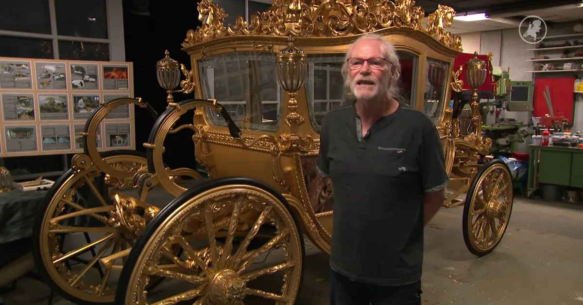Riny (77) bouwde een nieuwe Gouden Koets