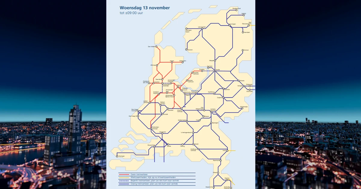 Impact staking ProRail enorm: dit is alles wat je moet weten over woensdag (en later) | Hart van ...