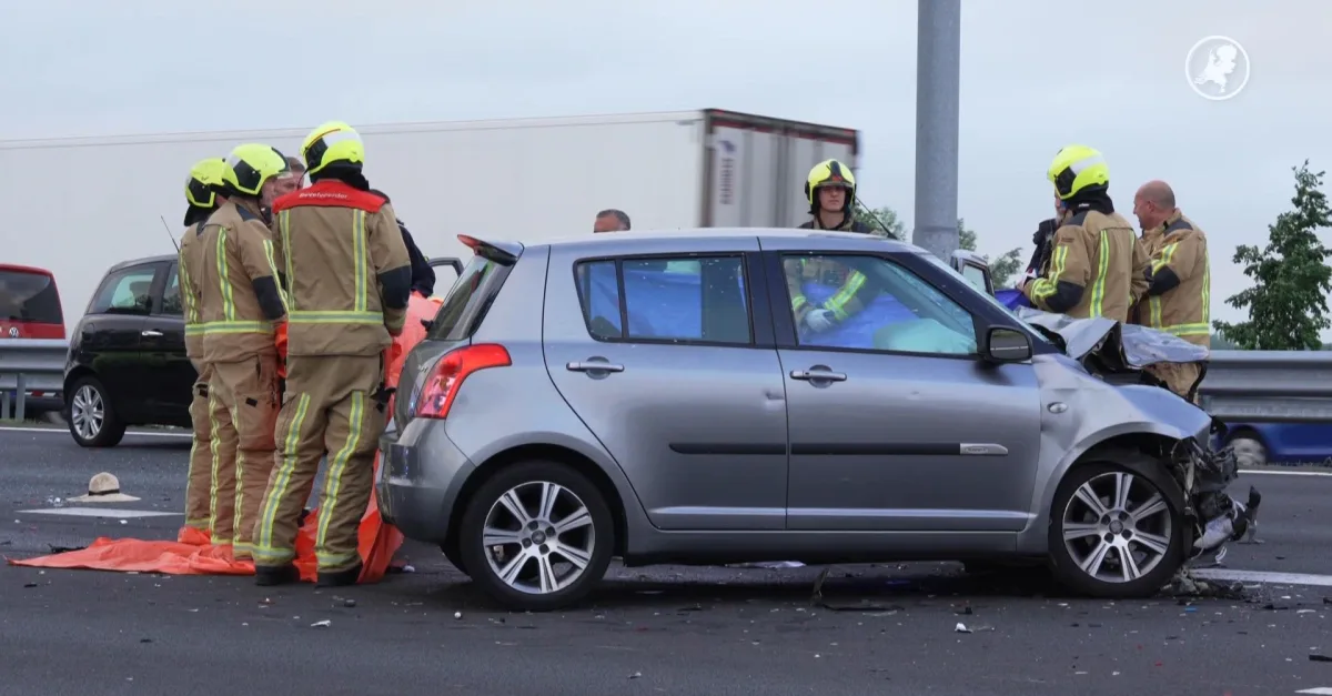 Ongeluk met dodelijke afloop op de A13 bij Rotterdam
