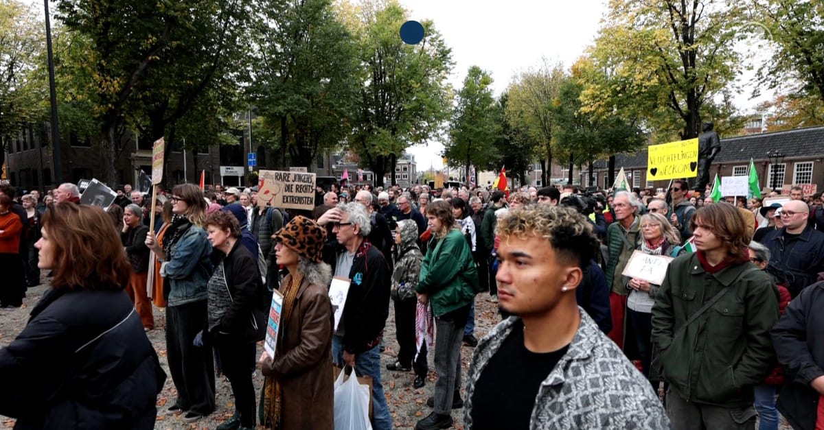 Demonstratie tegen extreem-rechts