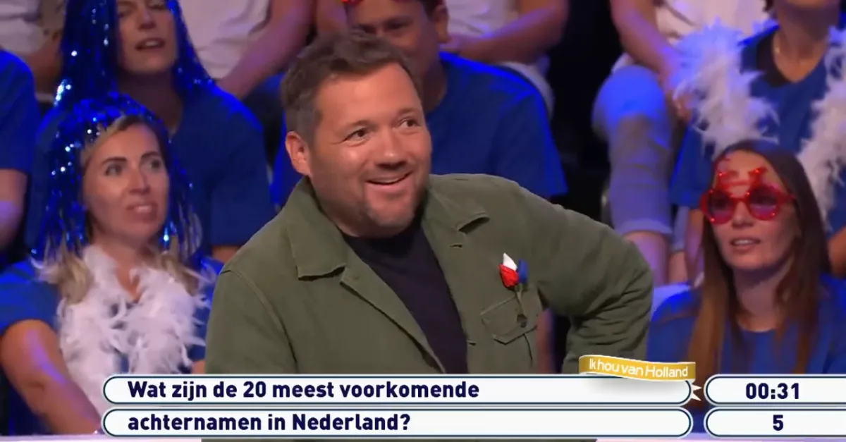 Ik Hou van Holland: DIT zijn de 20 meest voorkomende ACHTERNAMEN in ...