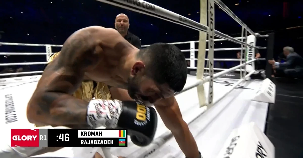 Glory Kickboxing: Mory Kromah verslaat Bahram Rajabzadeh met een keiharde knock-out!